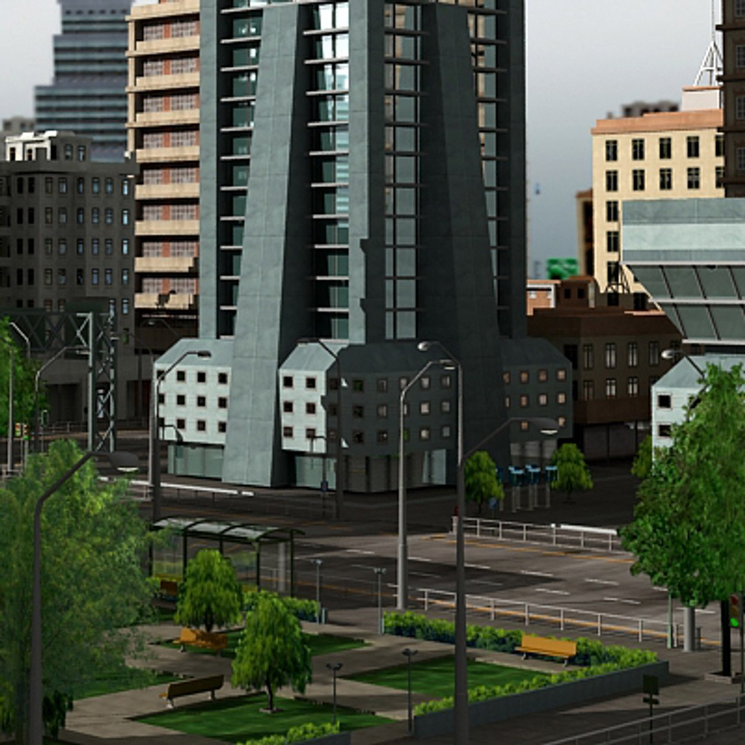 3d Model Modular City Buildings