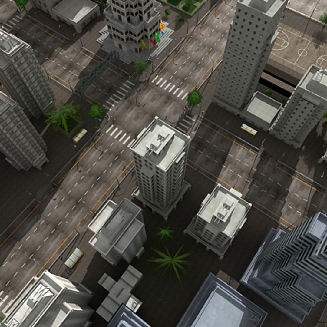 3d Model Modular City Buildings