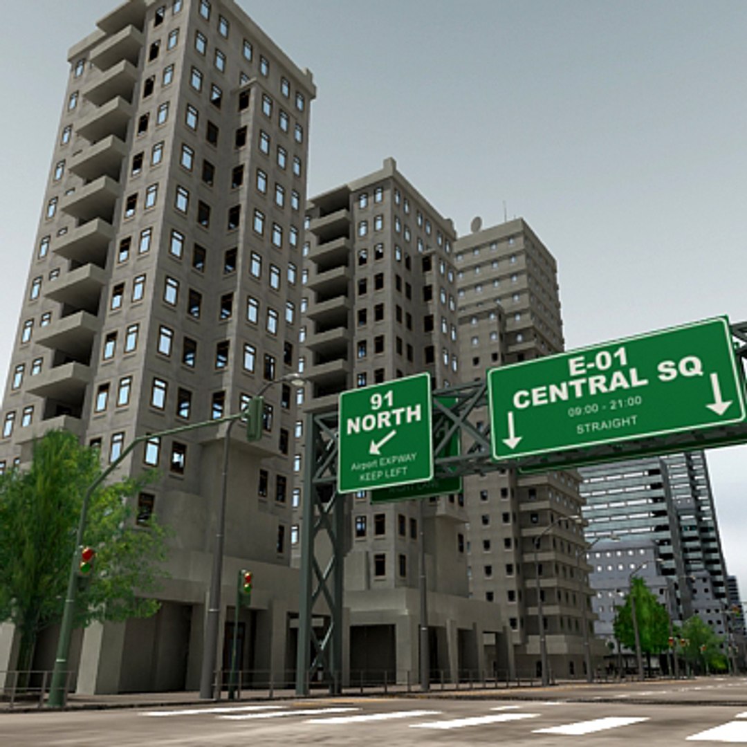 3d Model Modular City Buildings