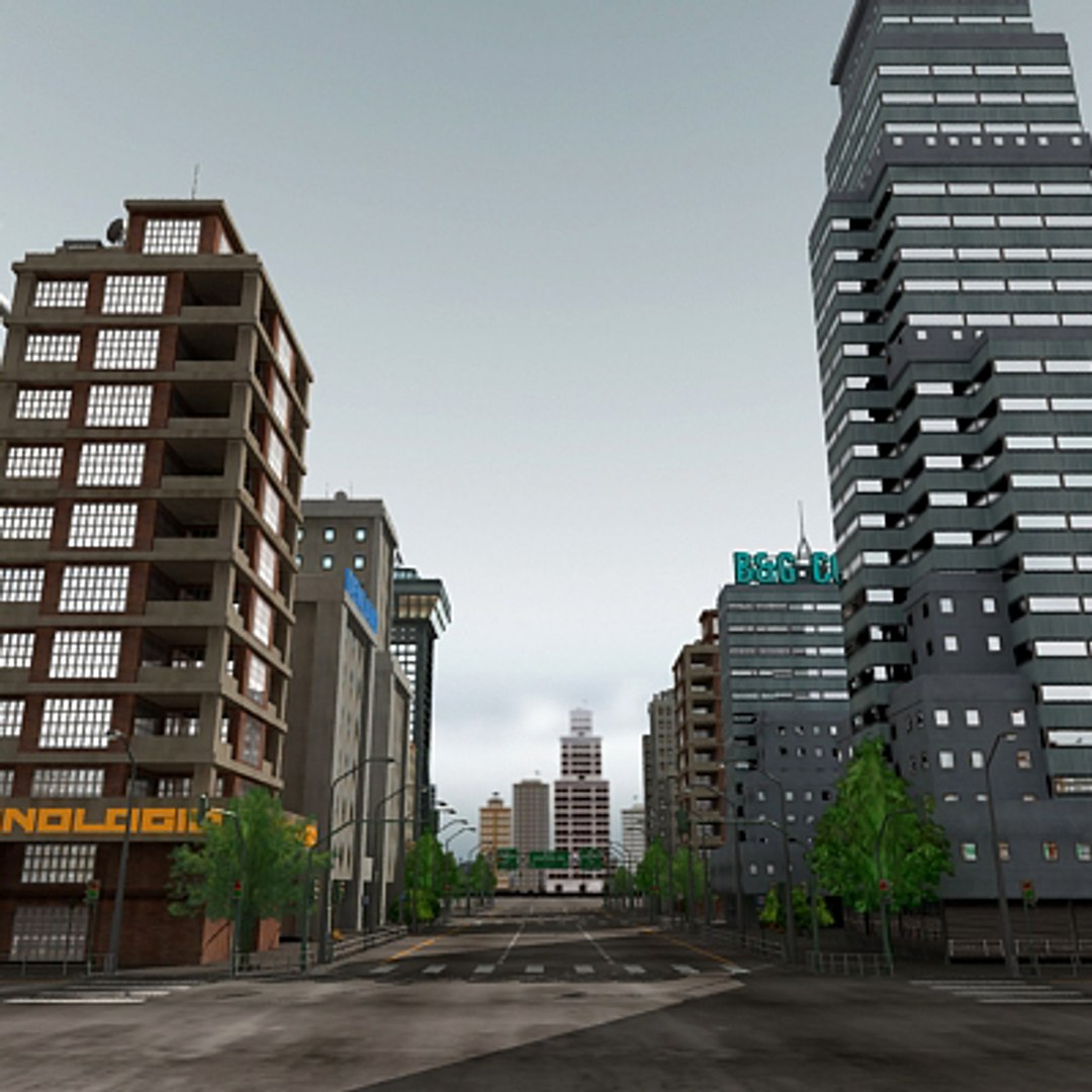 3d Model Modular City Buildings