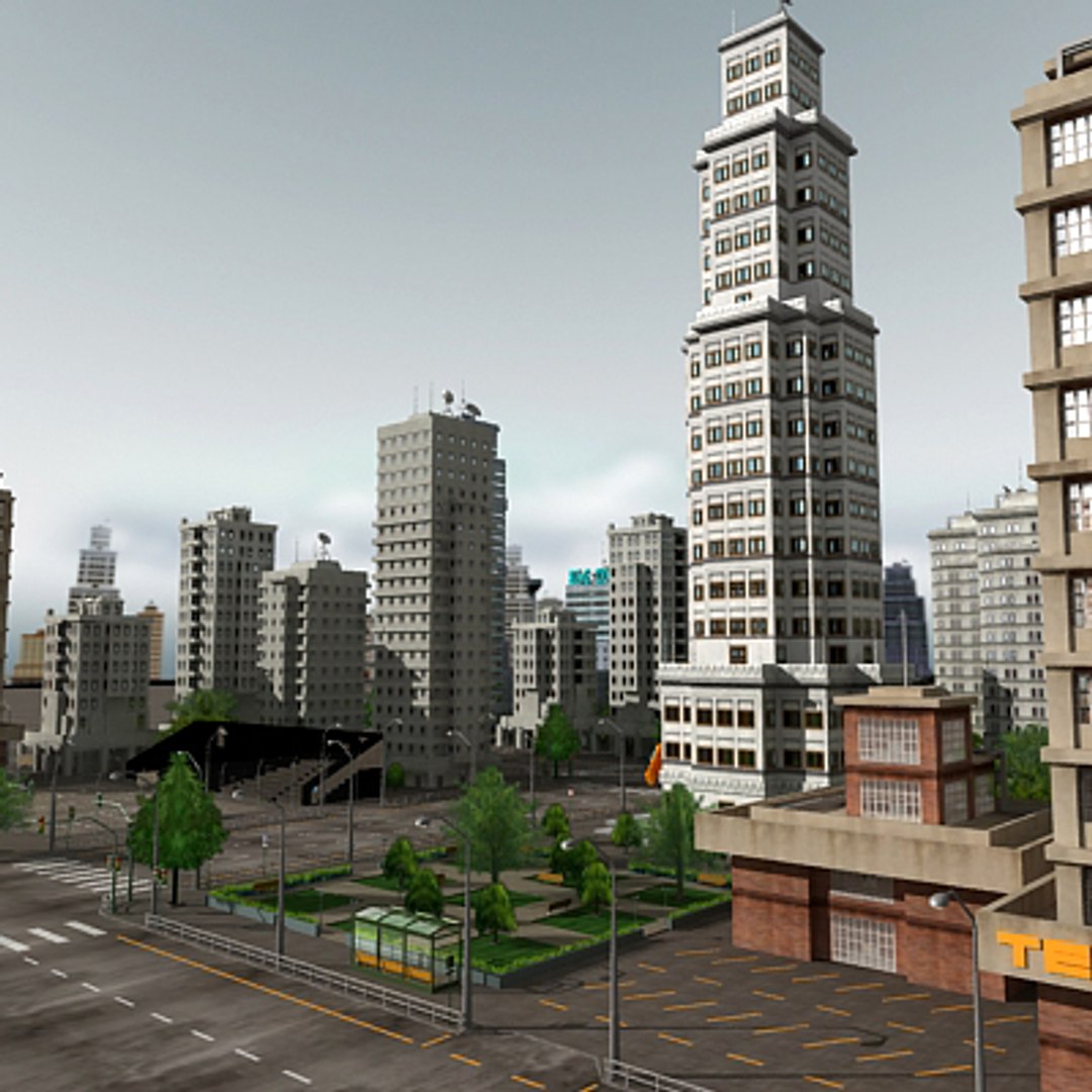 3d Model Modular City Buildings