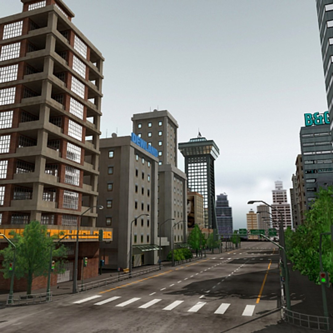 3d Model Modular City Buildings