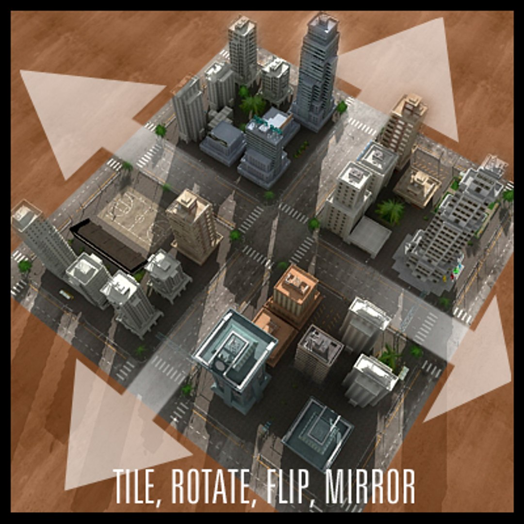3d Model Modular City Buildings