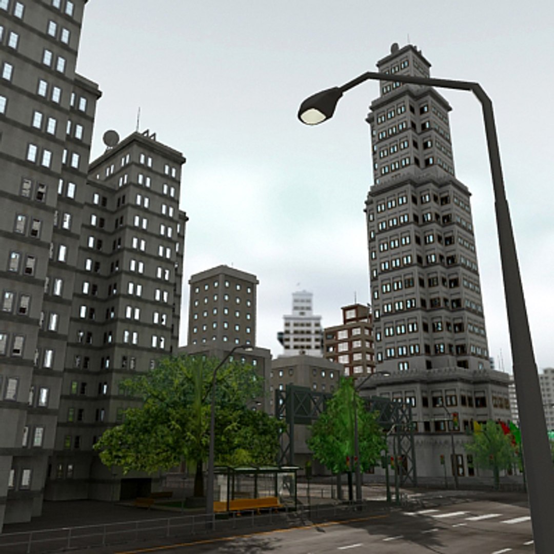 3d Model Modular City Buildings