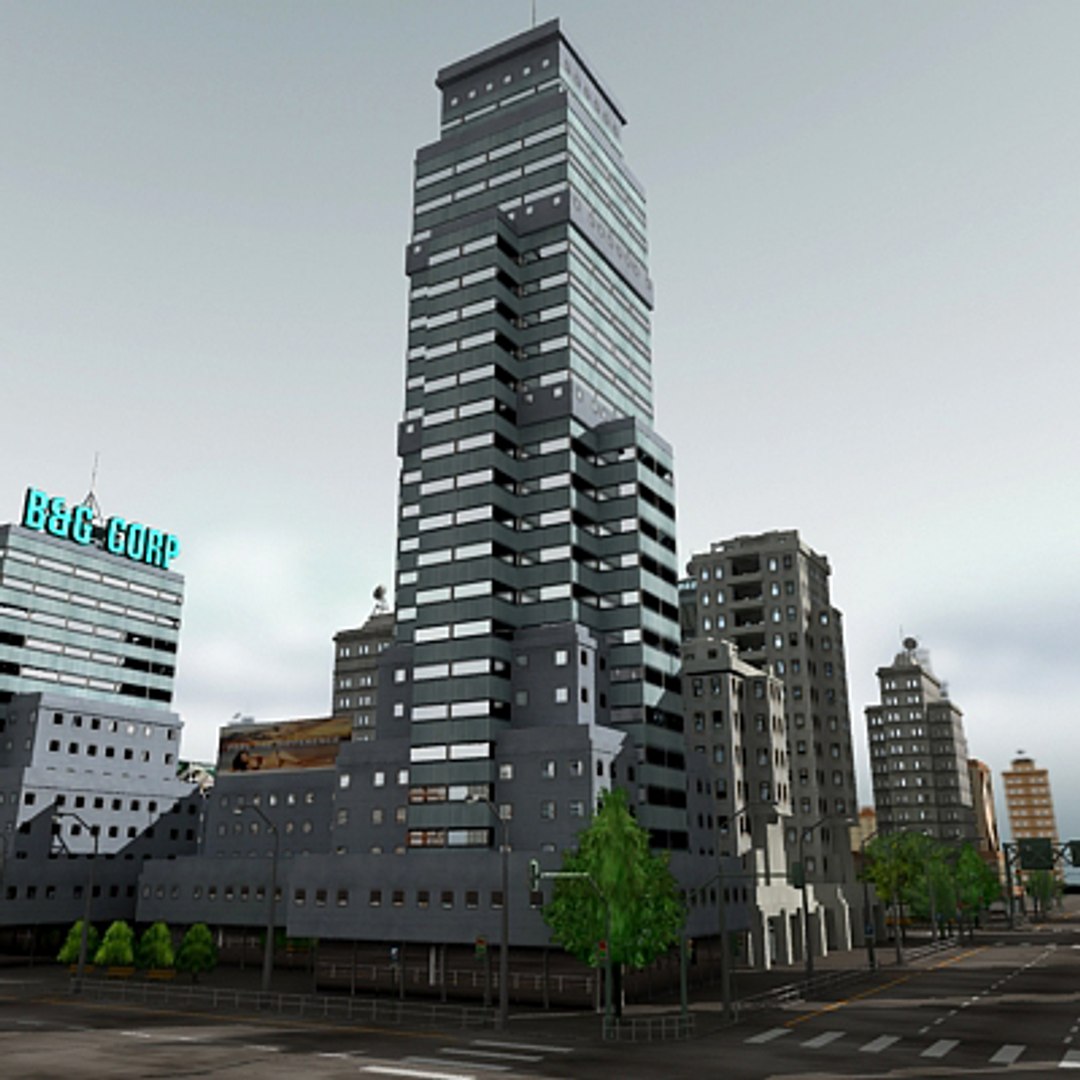 3d Model Modular City Buildings