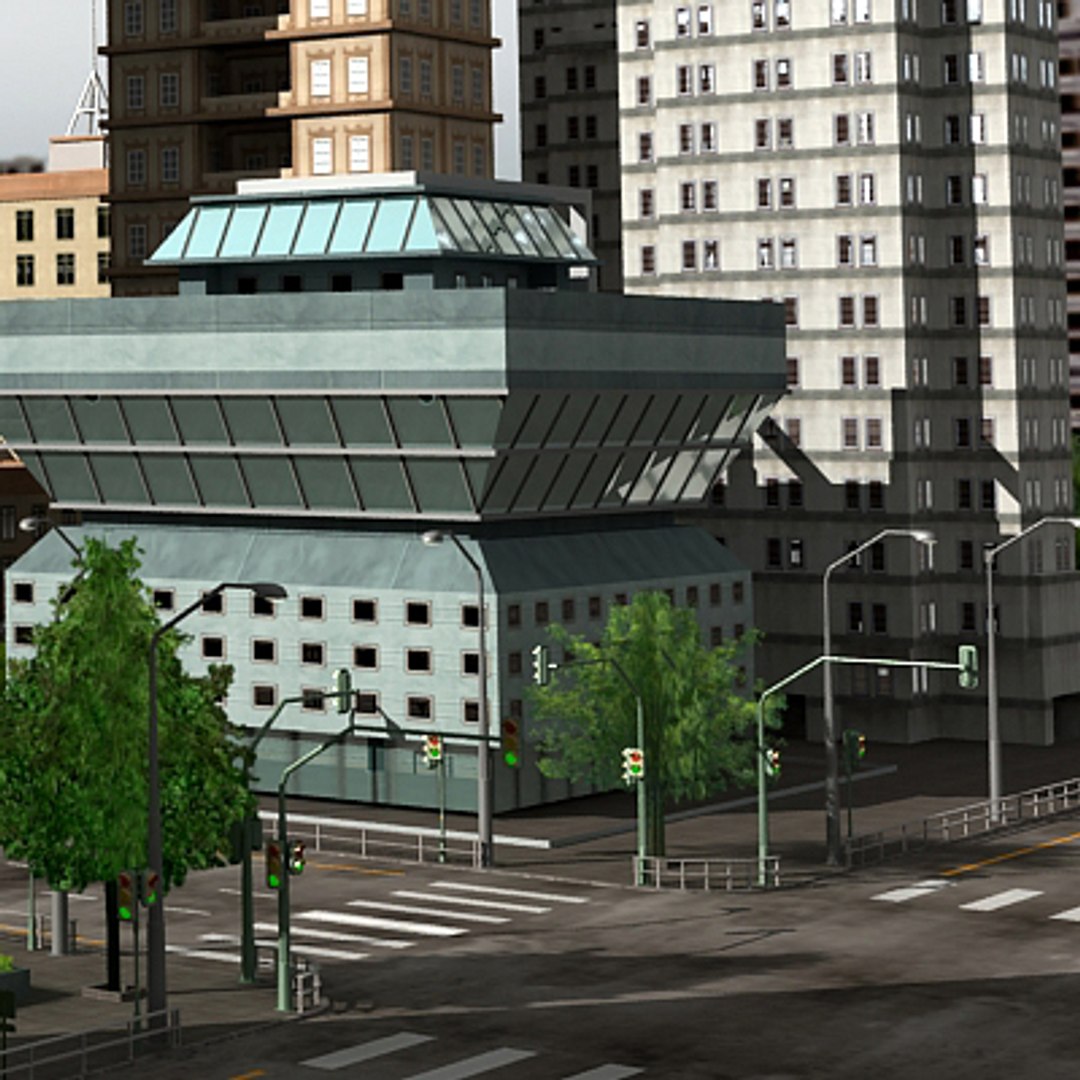 3d Model Modular City Buildings