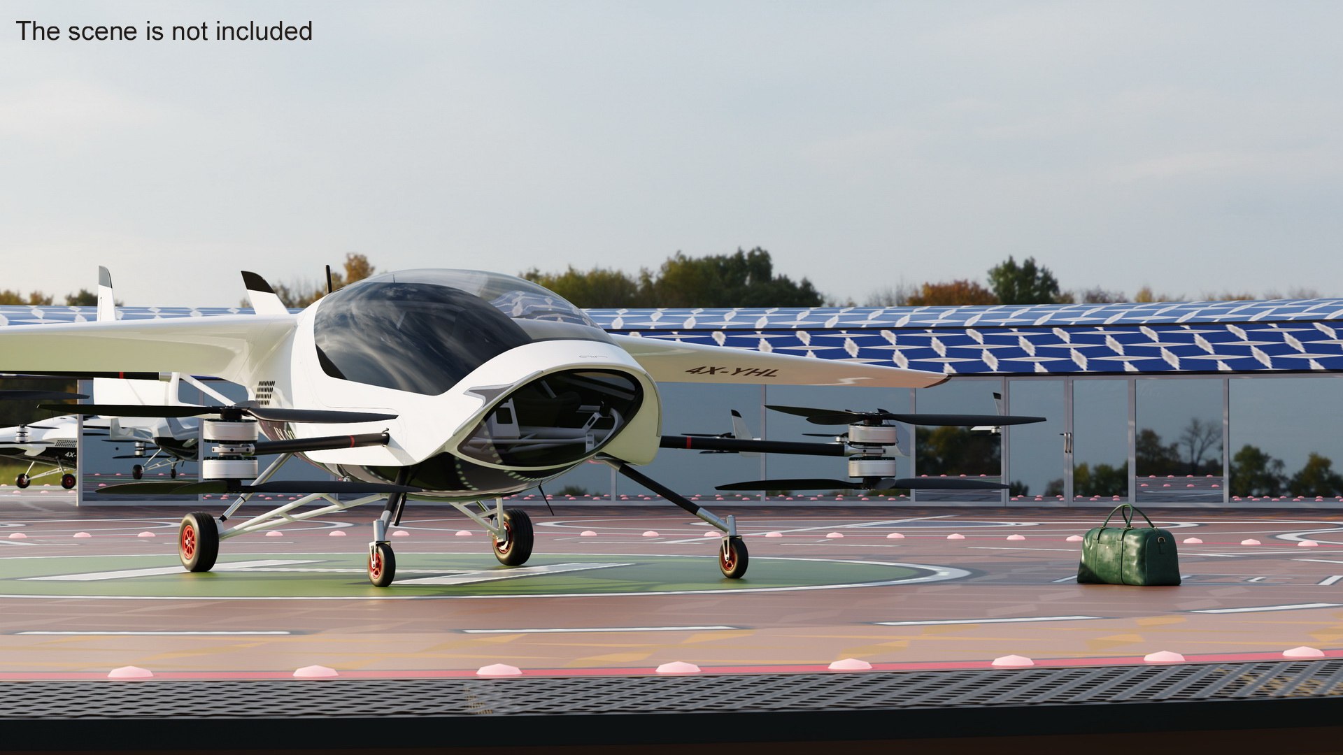 3D Model Air Taxi Landing Pad - TurboSquid 2229920