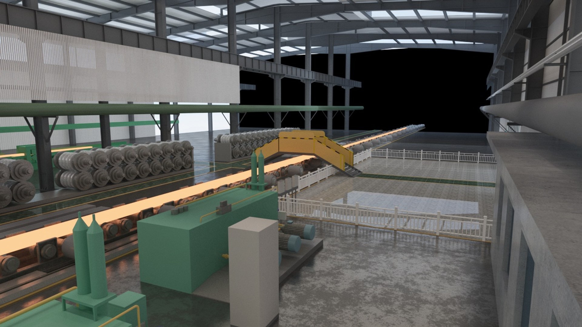 3D Steel Rolling Plant Model - TurboSquid 2145014