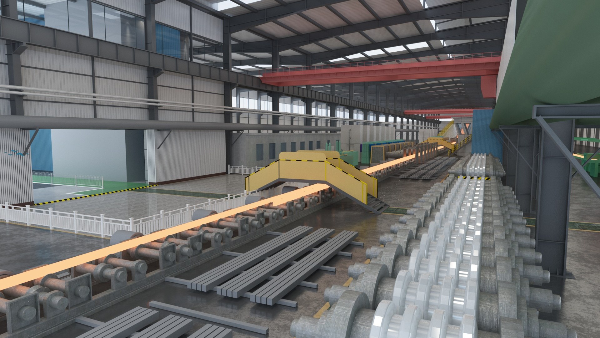 3D Steel Rolling Plant Model - TurboSquid 2145014