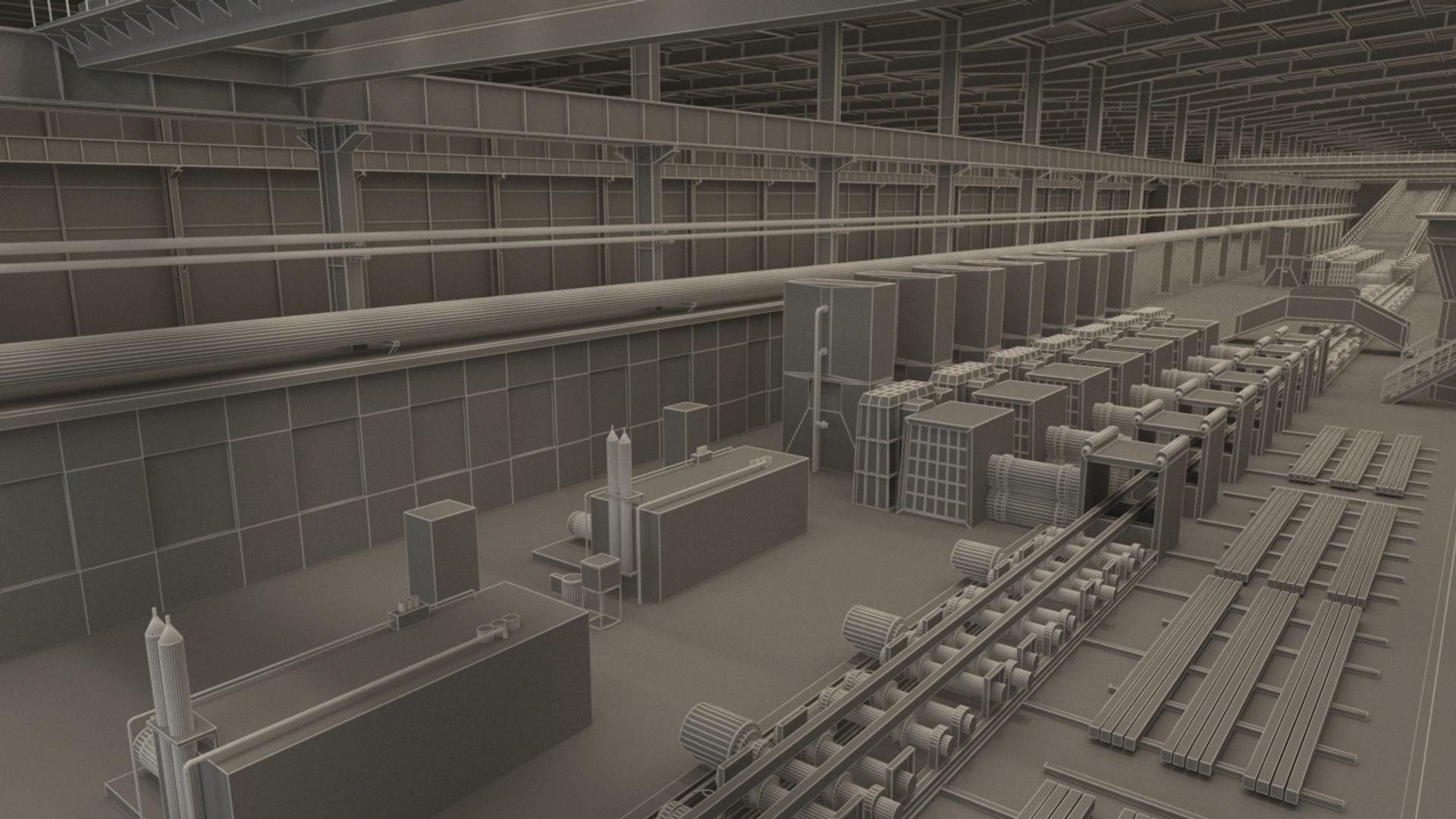 3D Steel Rolling Plant Model - TurboSquid 2145014