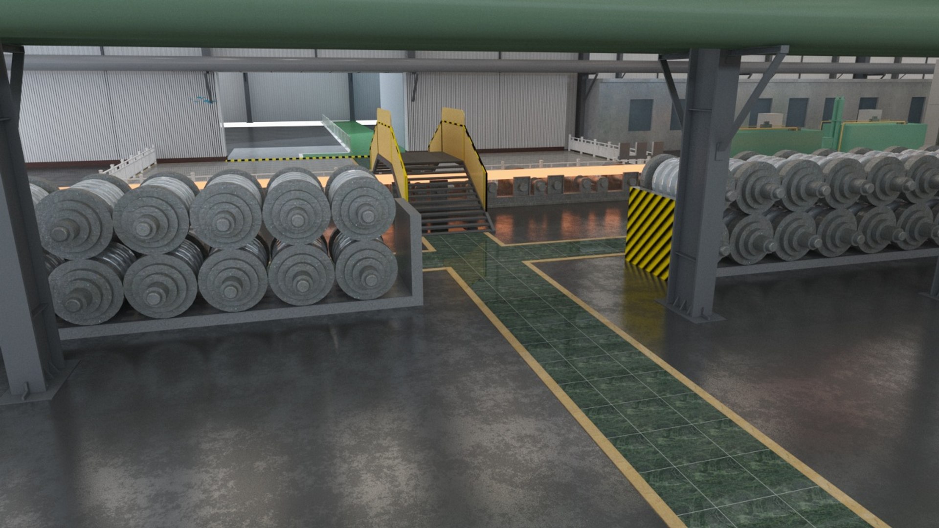 3D Steel Rolling Plant Model - TurboSquid 2145014