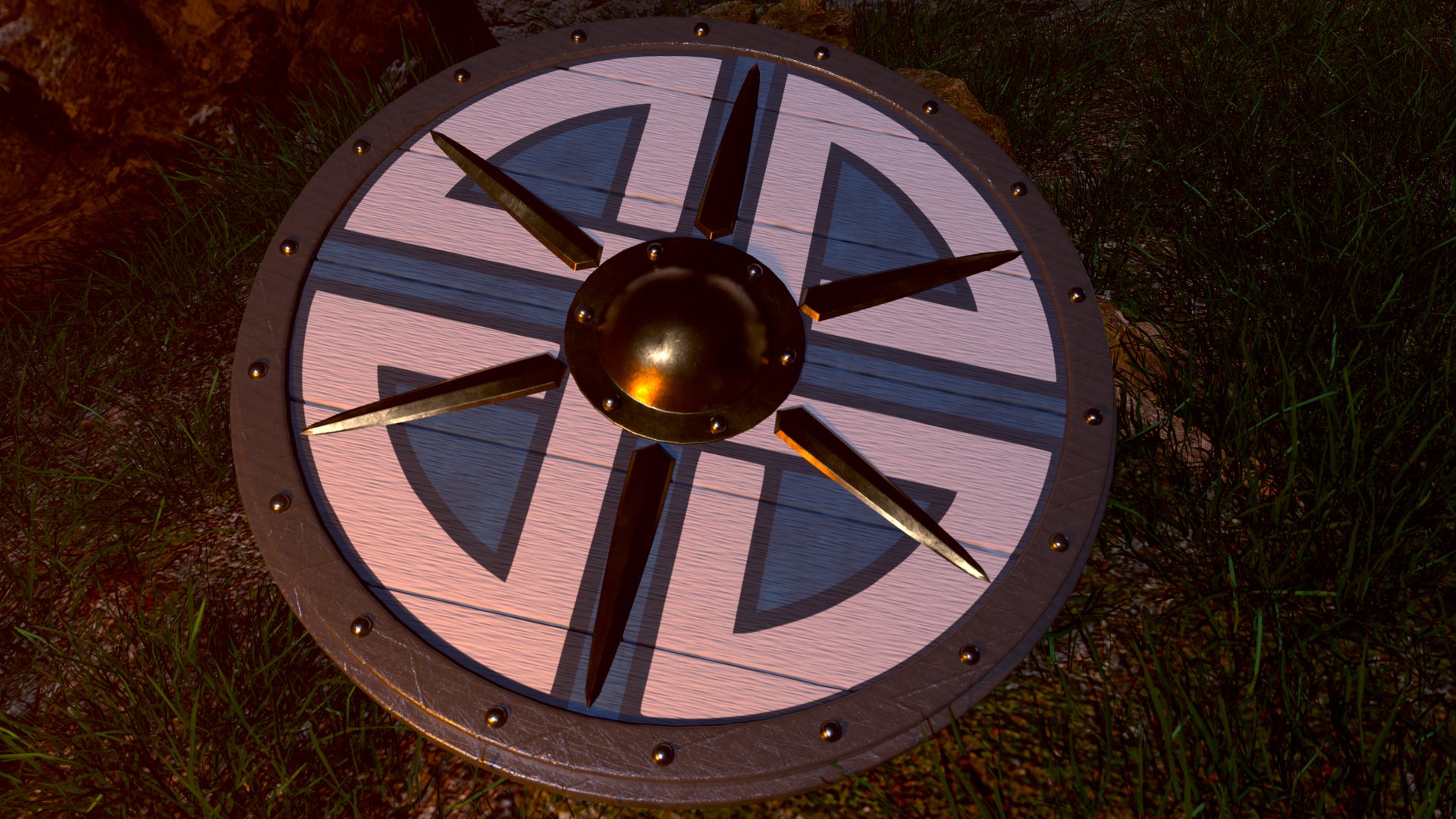 modelo 3d Escudo vikingo gratis - TurboSquid 2184489