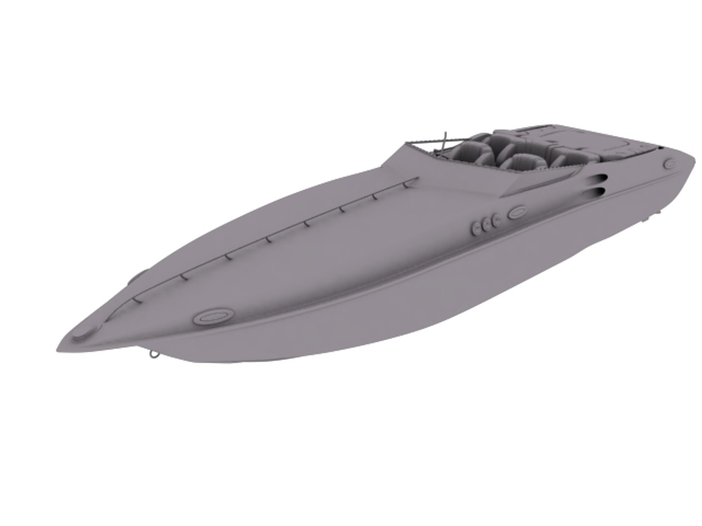 3d Model Fast Boat