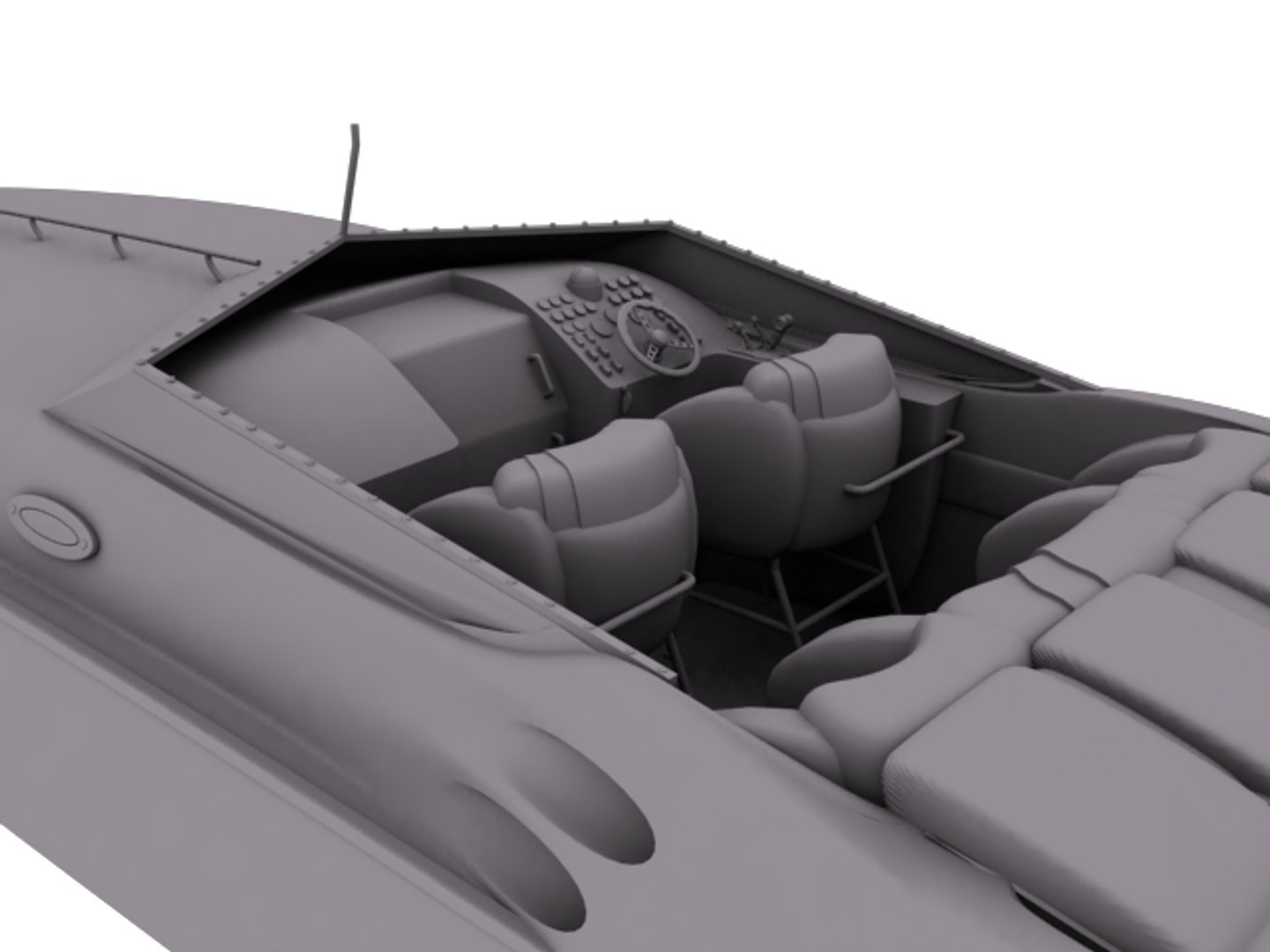 3d Model Fast Boat