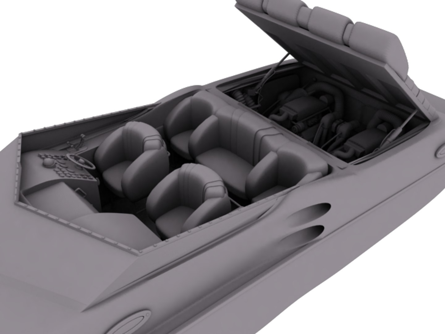 3d Model Fast Boat