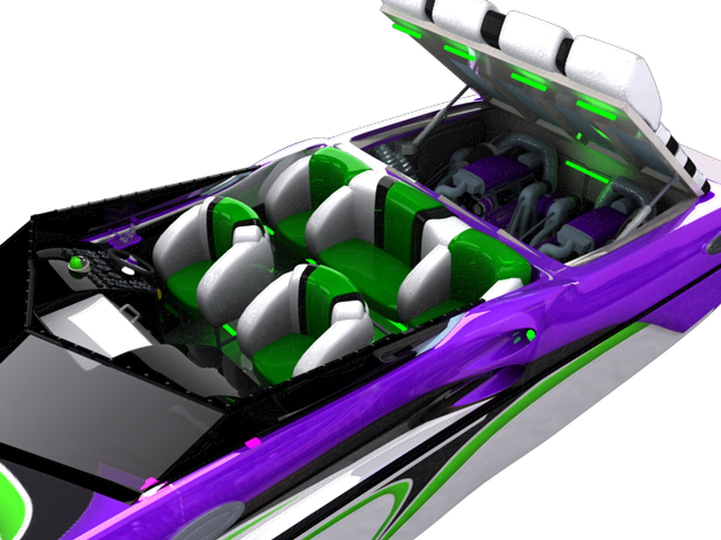 3d Model Fast Boat