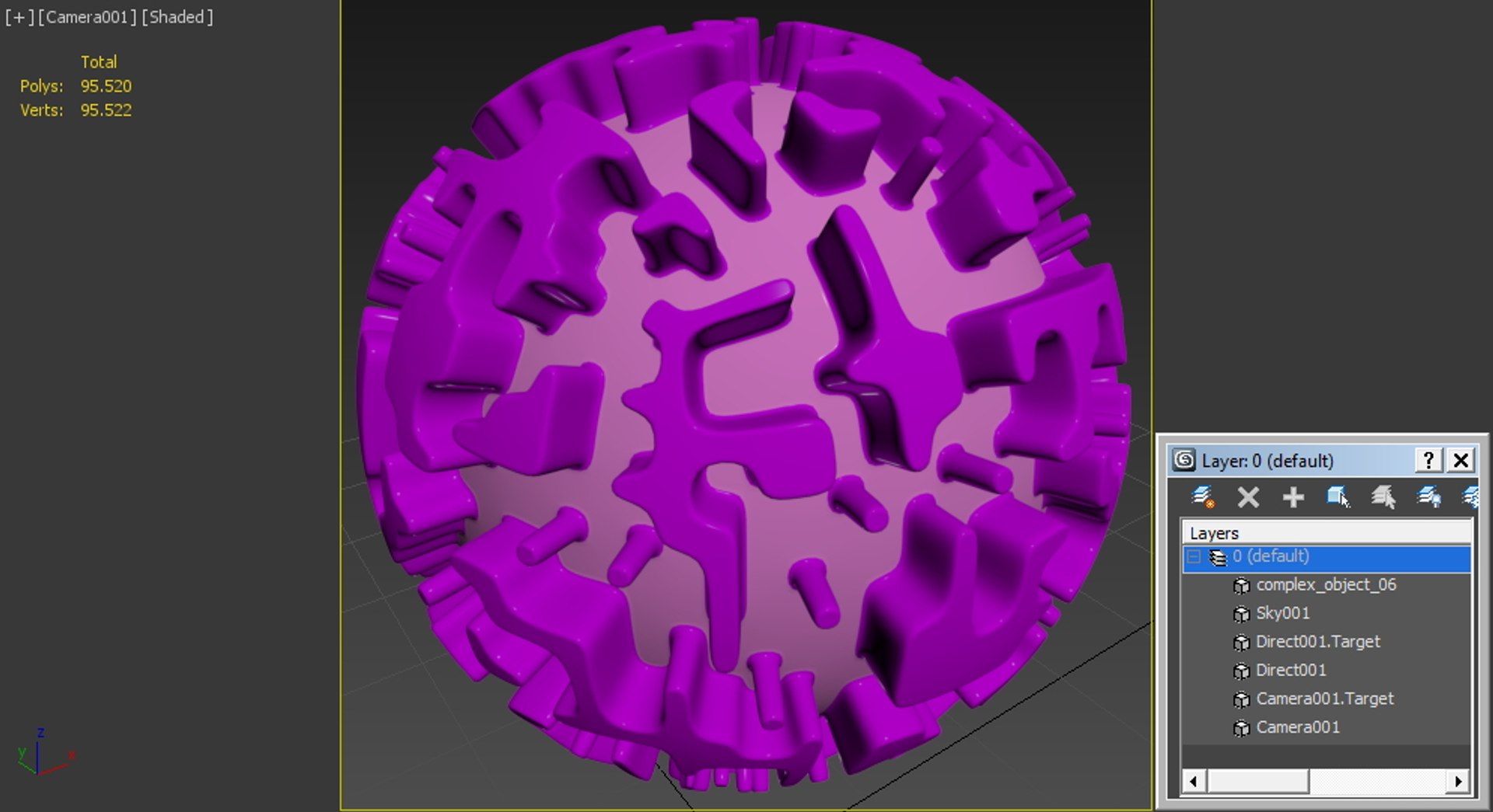 Complex Object 3d Model