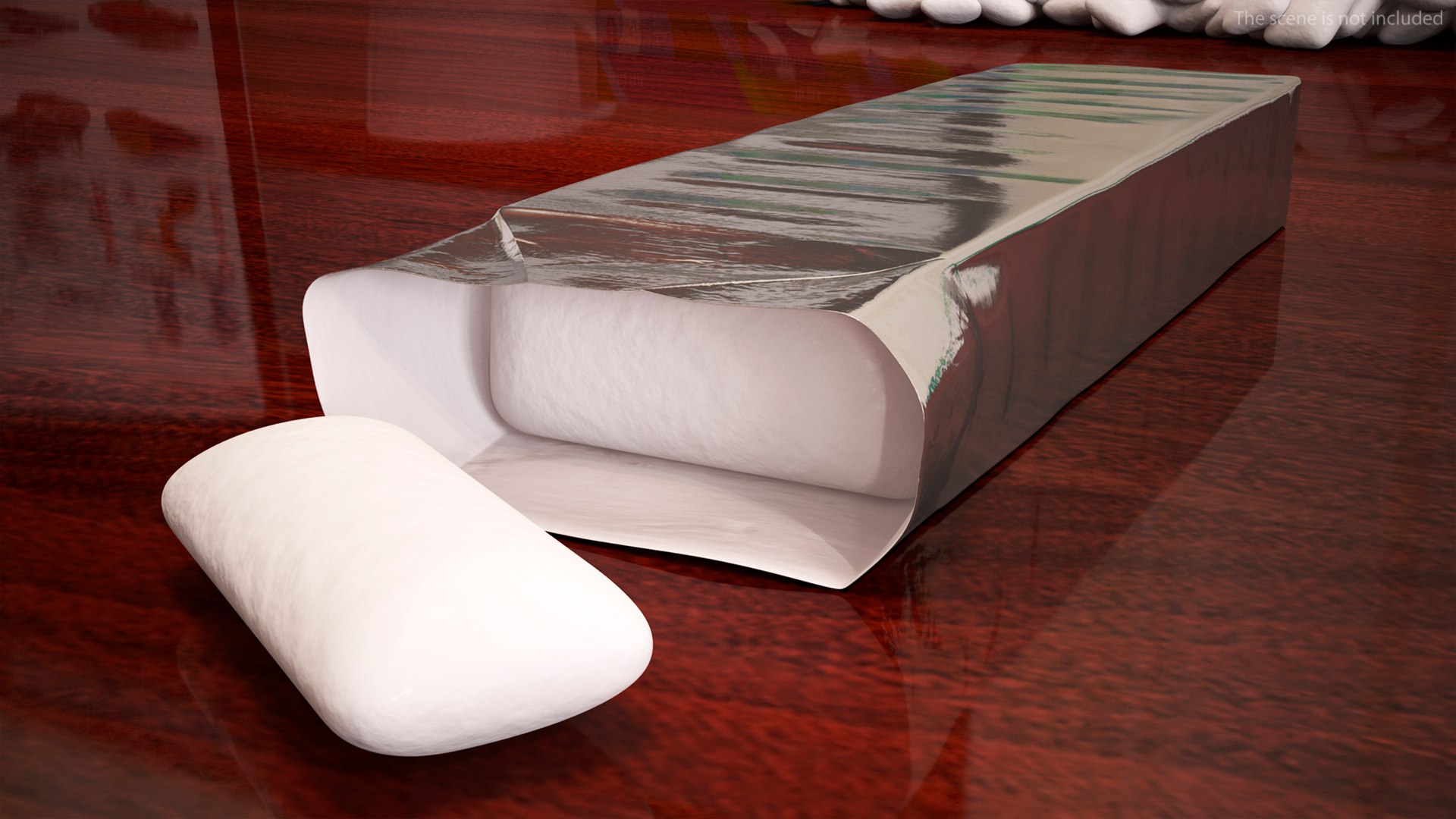 3D Chewing Gum Foil Pack Open with Pad - TurboSquid 2045818