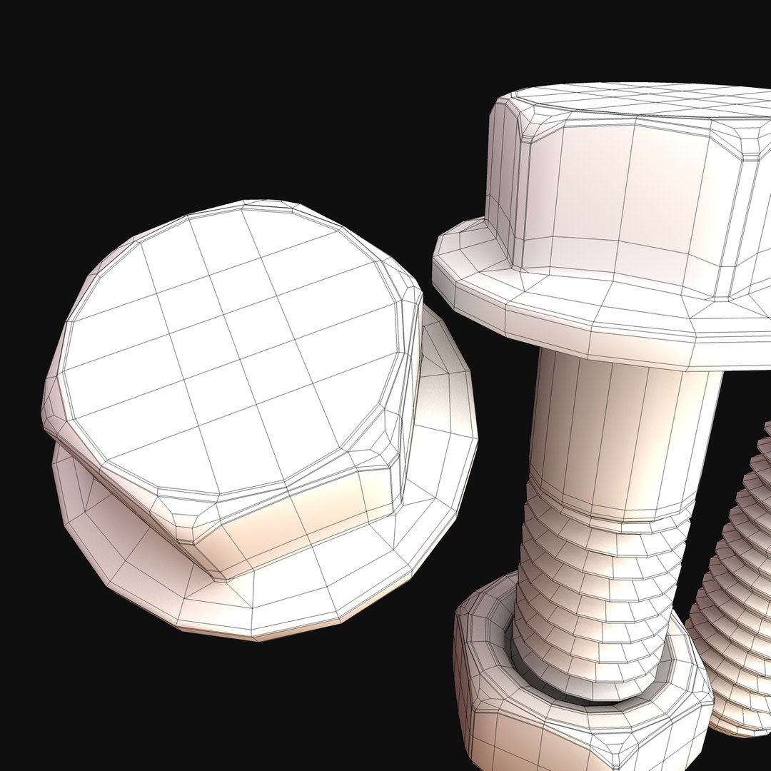 Bolts 3d Model