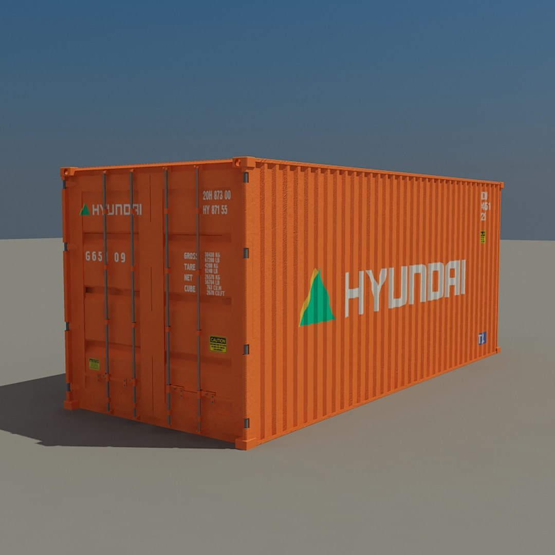 3ds Max Cargo Container
