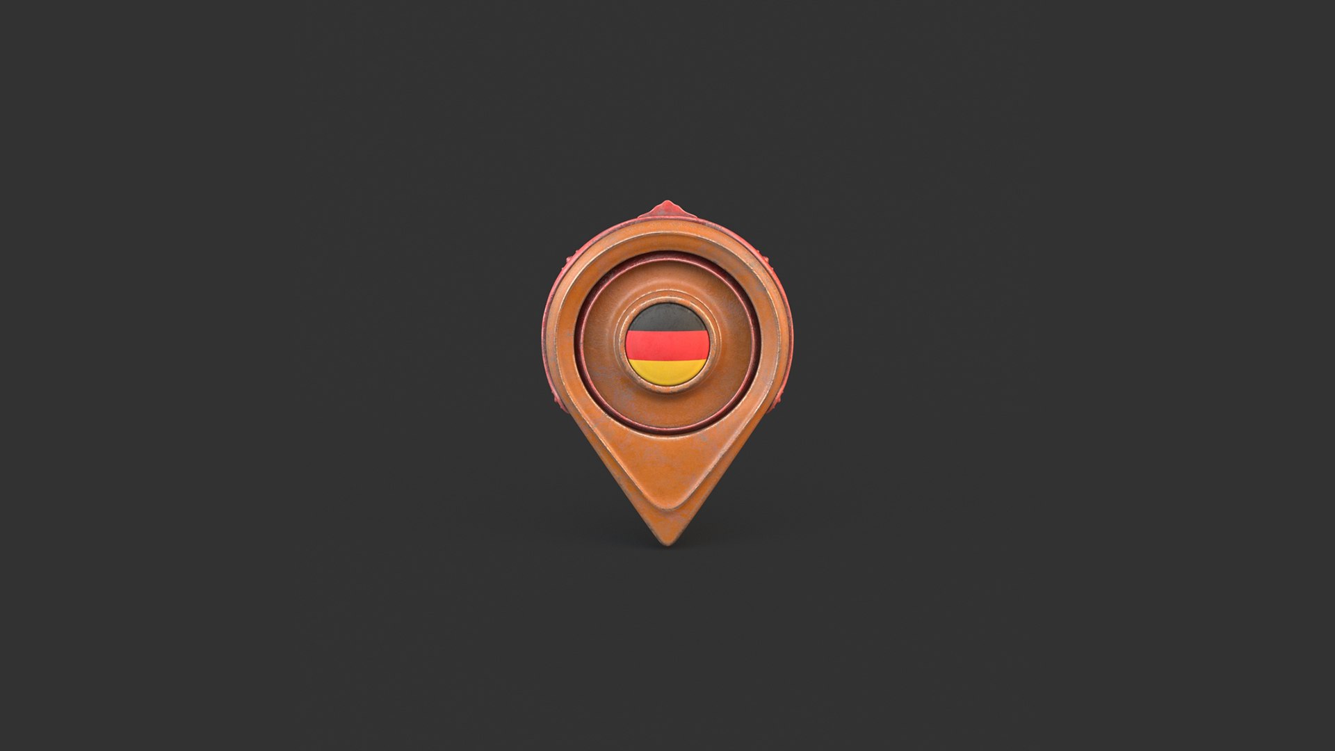 3D model Germany Flag Icon - TurboSquid 2063124