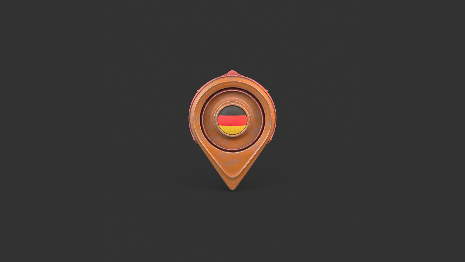 3D model Germany Flag Icon - TurboSquid 2063124