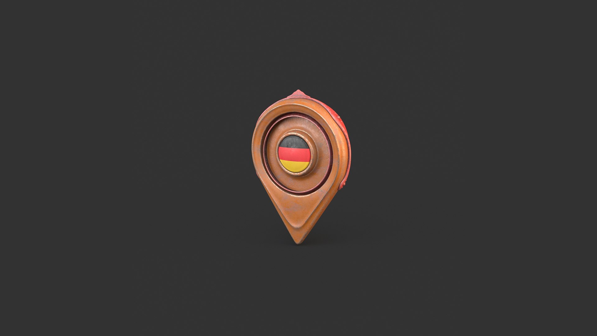 3D model Germany Flag Icon - TurboSquid 2063124
