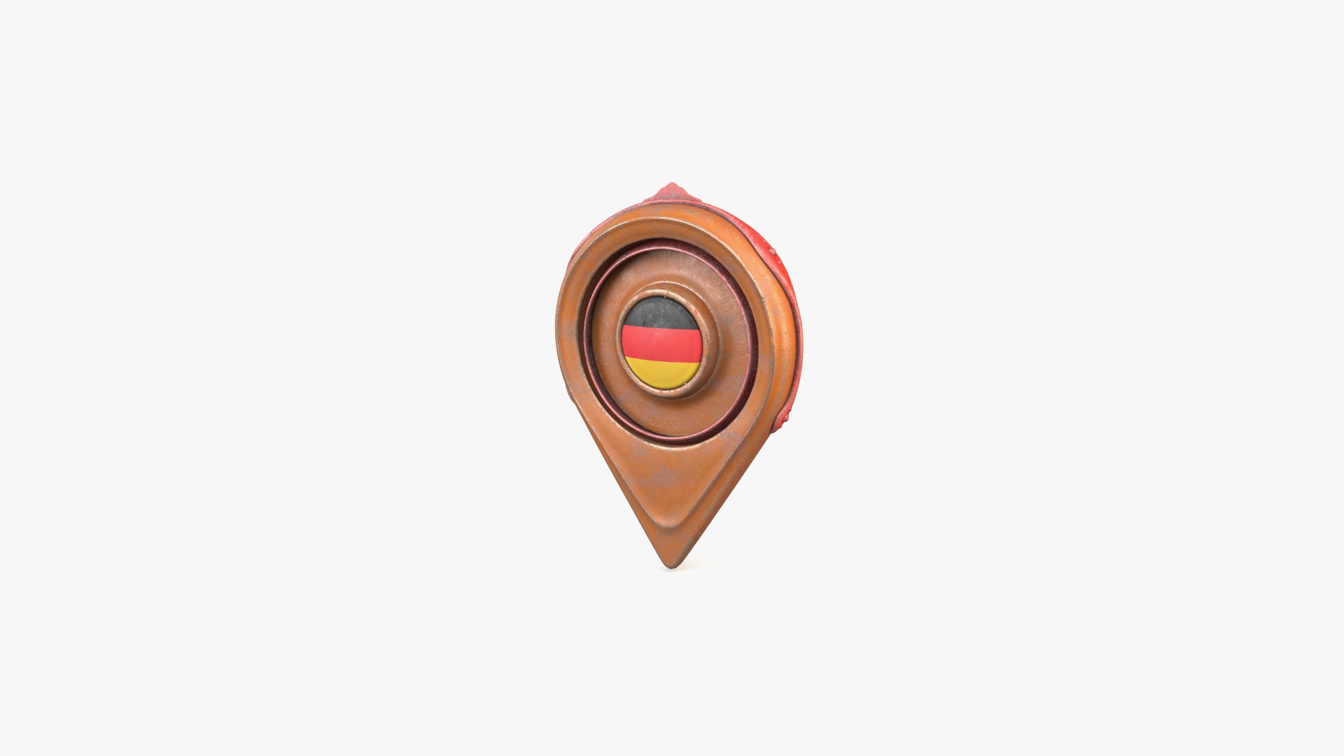 3D model Germany Flag Icon - TurboSquid 2063124