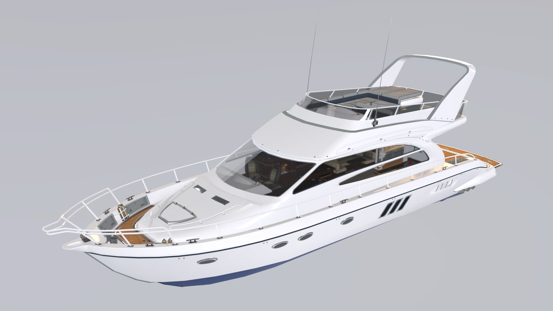 Mini Luxury Yacht With Interior Small PBR Game Ready 3D - TurboSquid ...