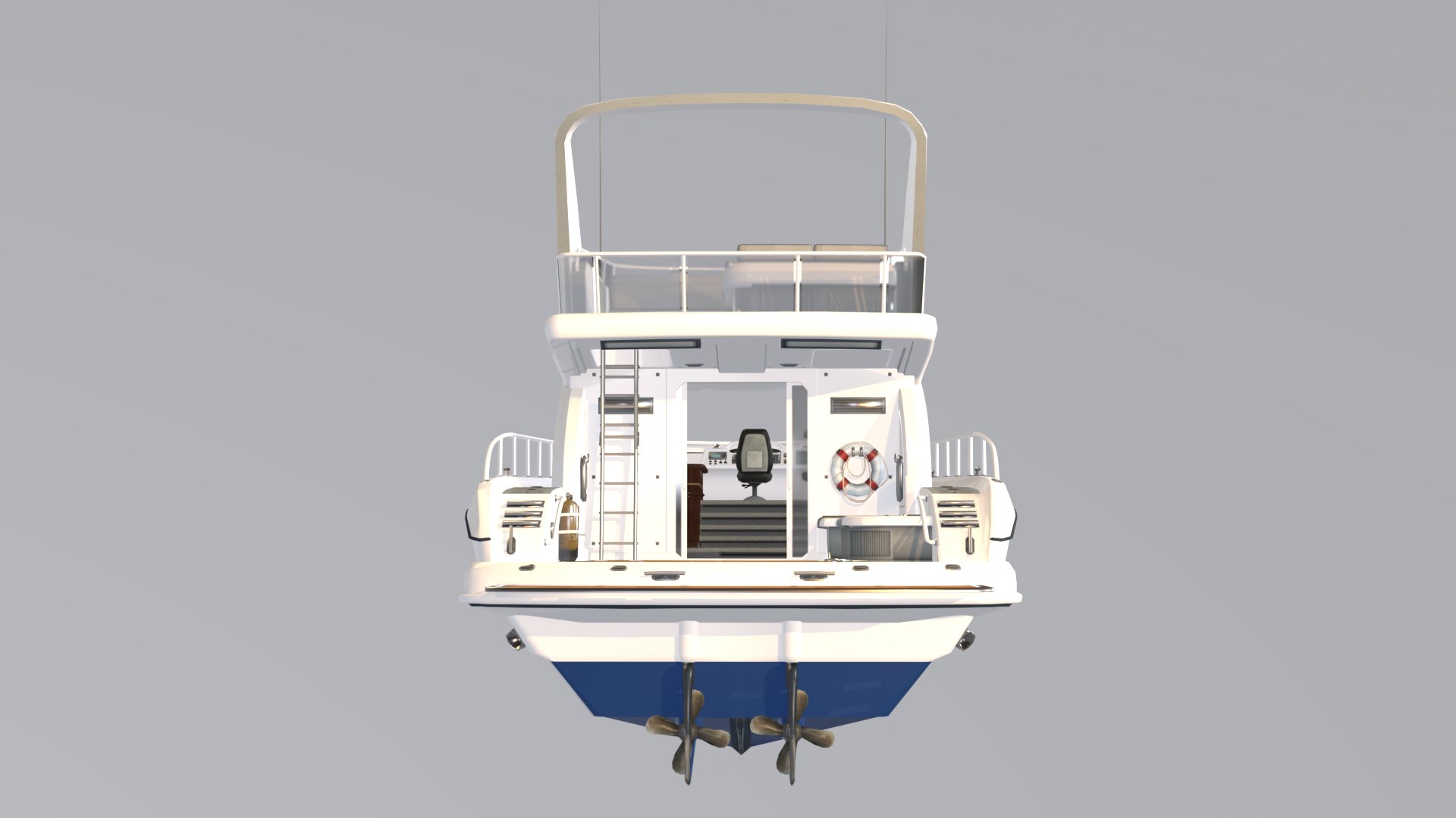 Mini Luxury Yacht With Interior Small PBR Game Ready 3D - TurboSquid ...
