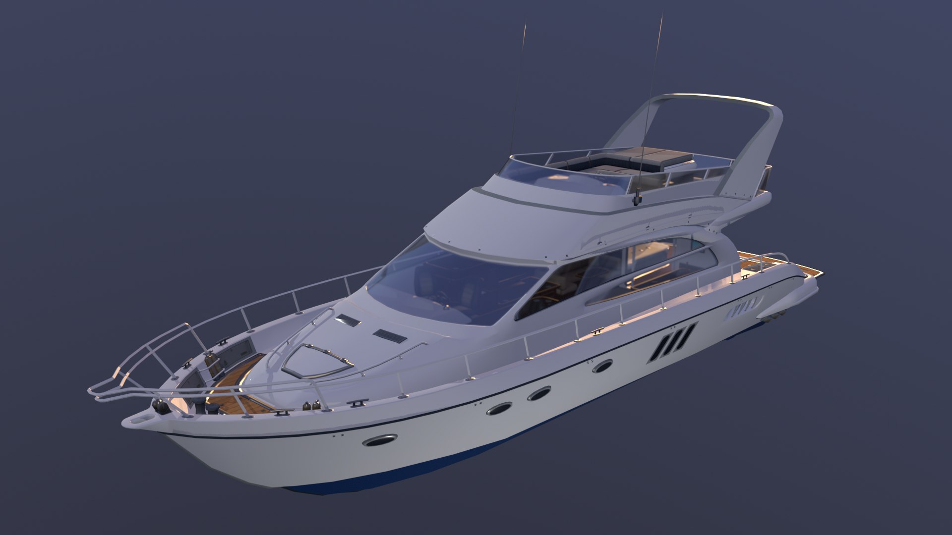 Mini Luxury Yacht With Interior Small PBR Game Ready 3D - TurboSquid ...
