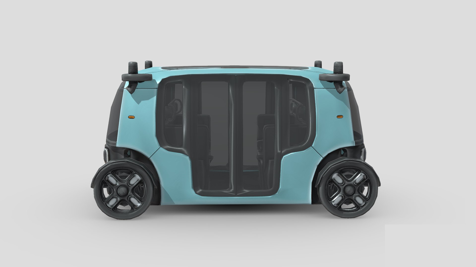 Low Poly Car - Zoox Smart Taxi Model - TurboSquid 2501754