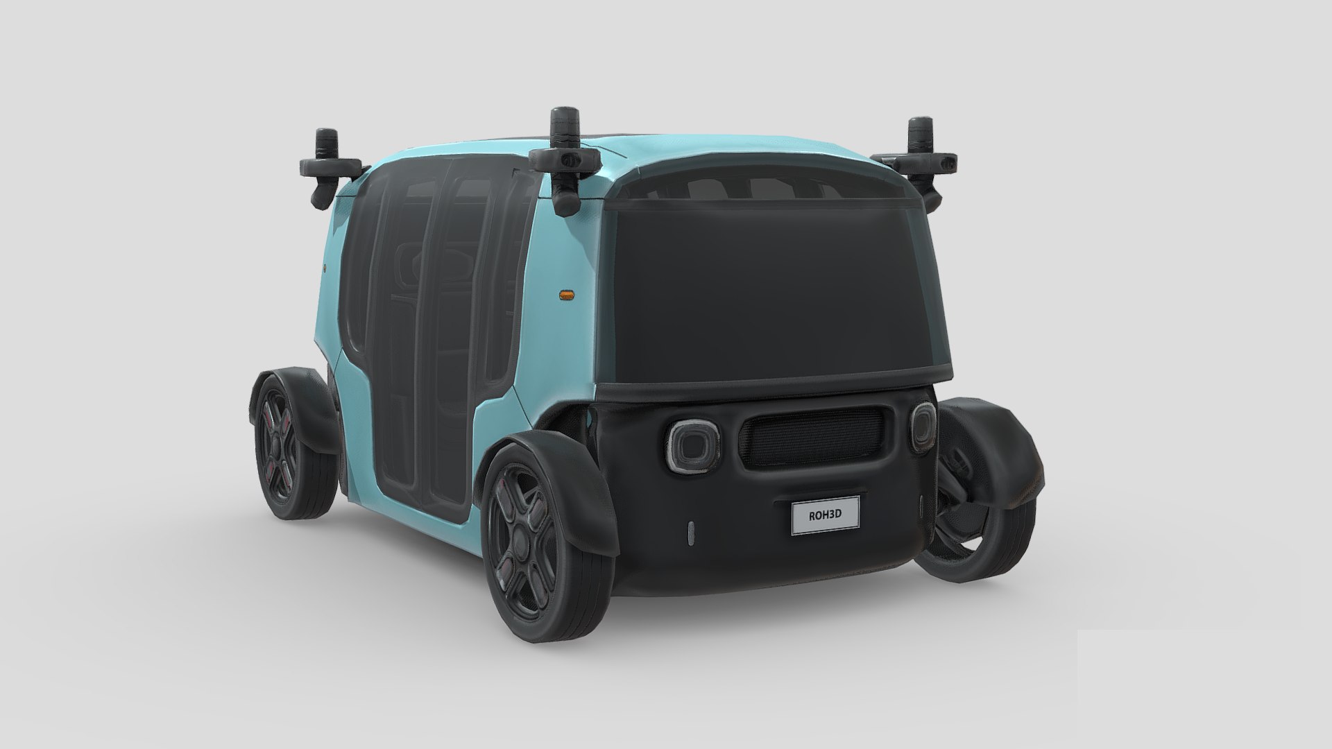 Low Poly Car - Zoox Smart Taxi Model - TurboSquid 2501754