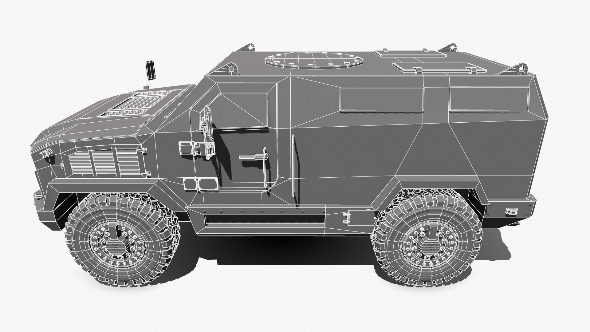 VIPER 4x4 MRAP Mine-Resistant Ambush Protected 3D Model - TurboSquid ...