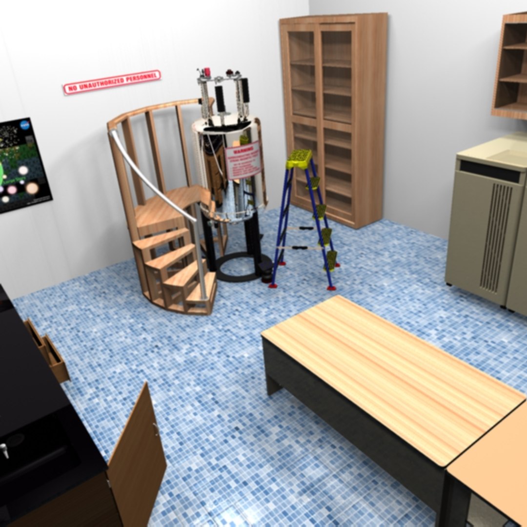 Superconducting Magnet Scientific Lab 3d Model