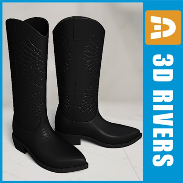 Cowboy Boots 3D Models for Download | TurboSquid