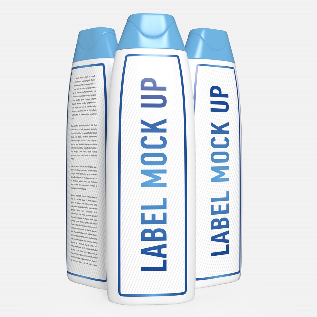 3D Shampoo Bottle Model - TurboSquid 1292160