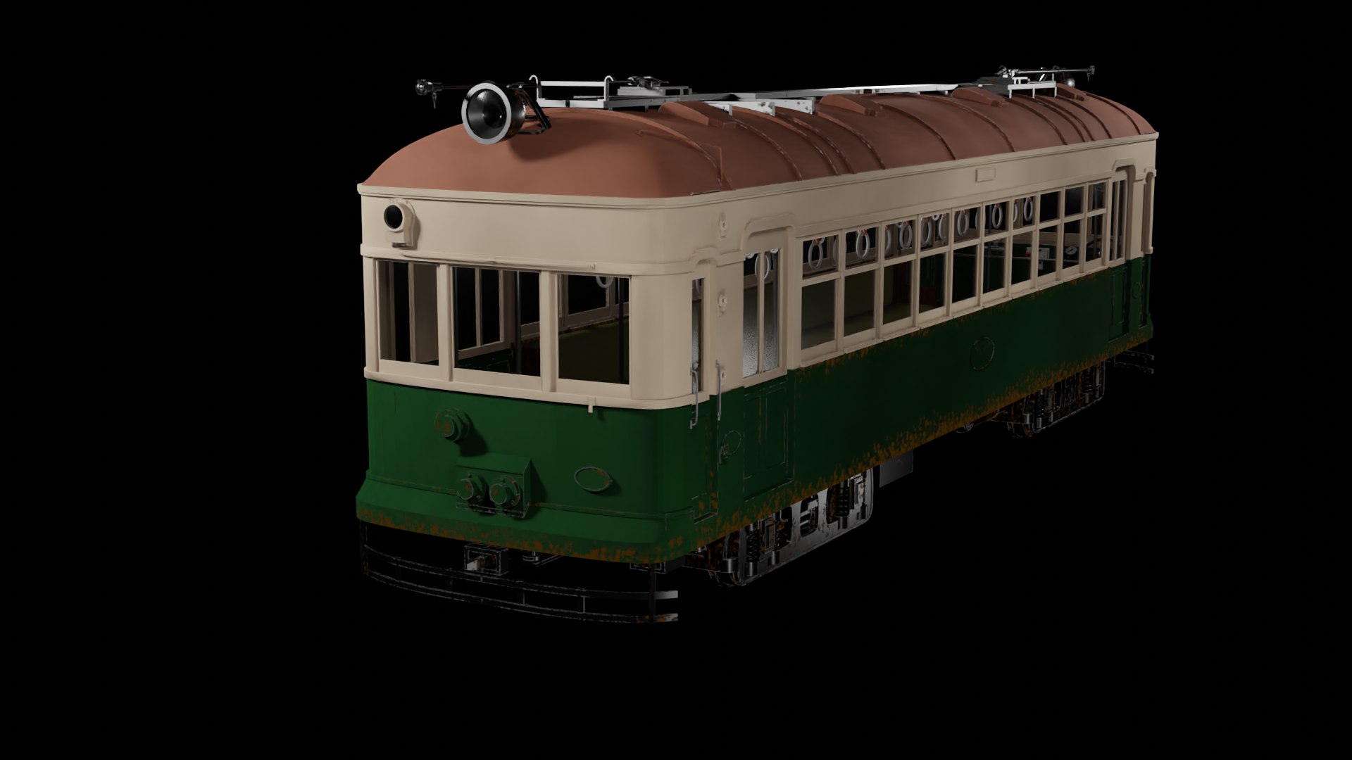 Japanese retro train3D模型 - TurboSquid 1937867