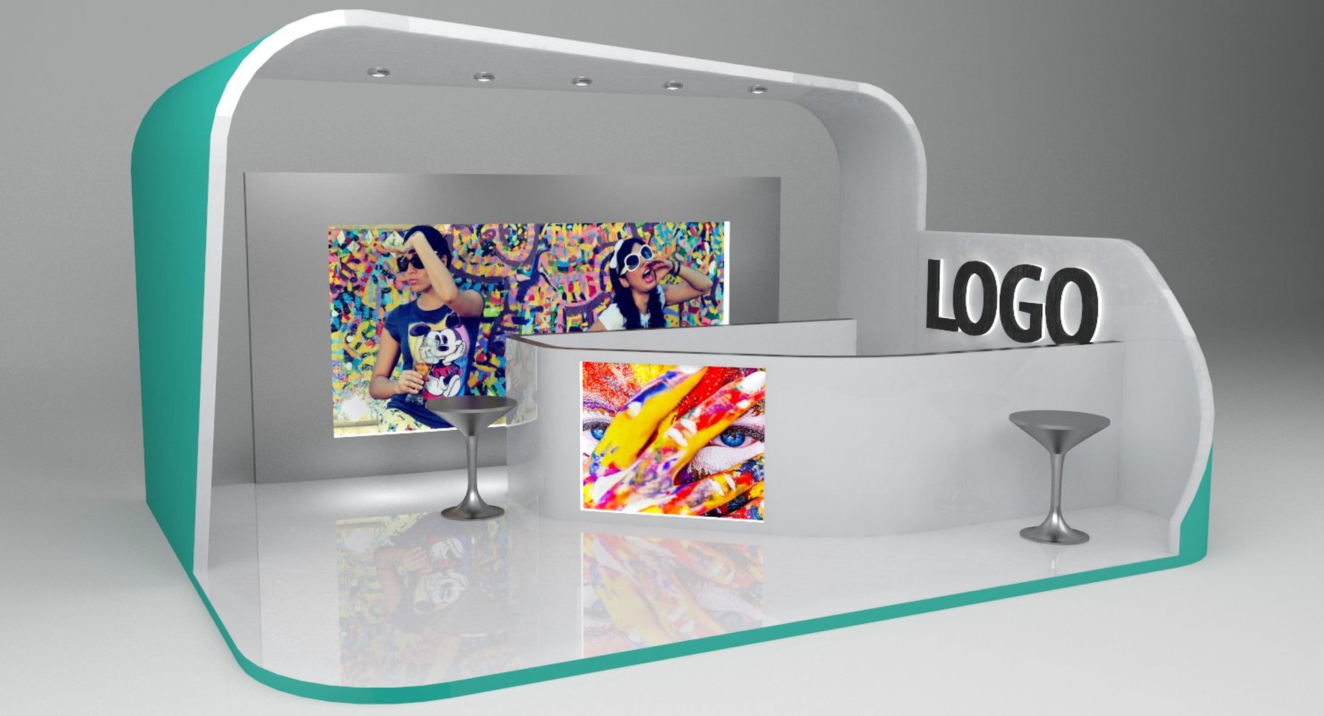 Exhibition Expo Stand Model - TurboSquid 1348209