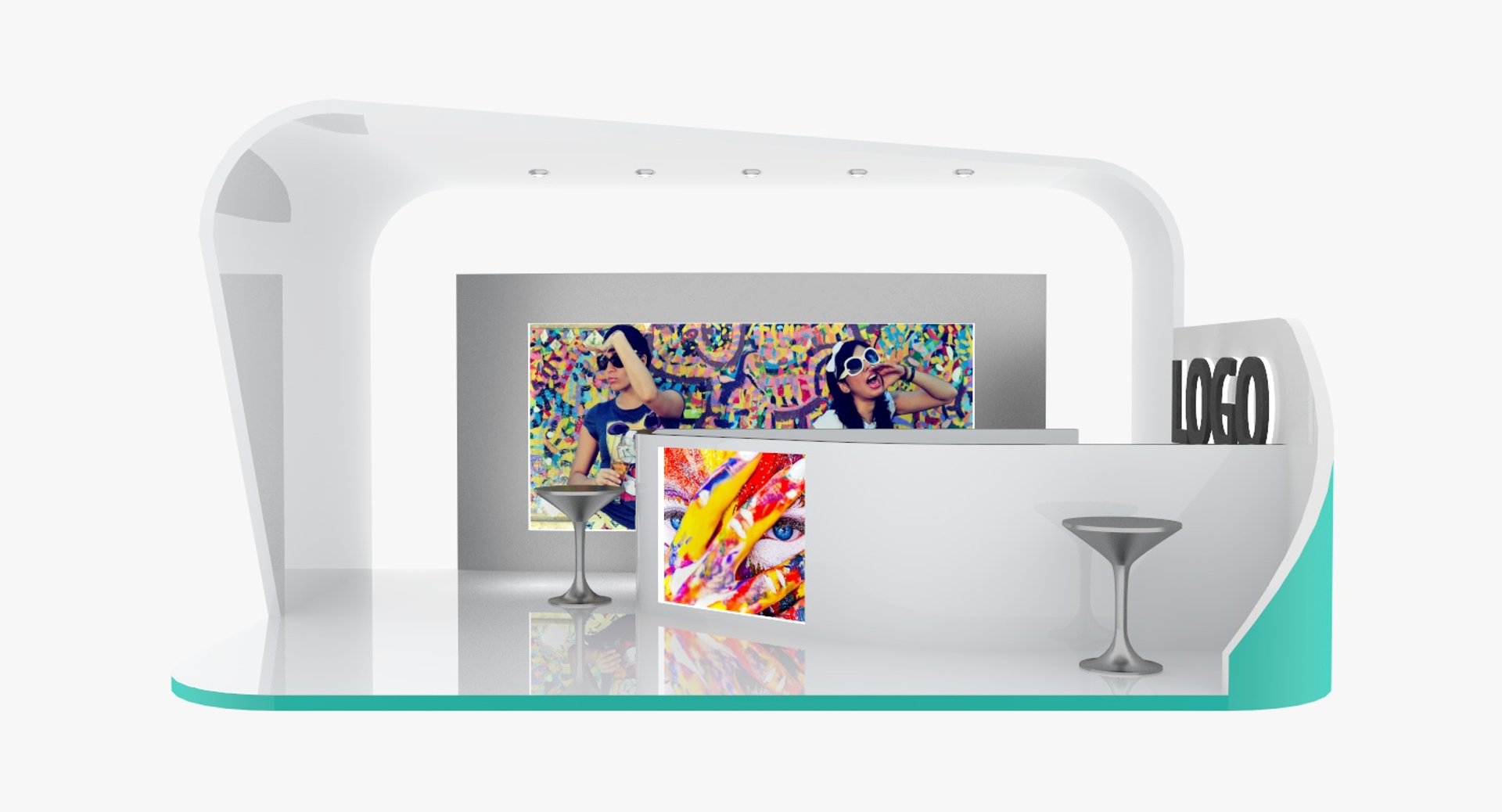 Exhibition Expo Stand Model - TurboSquid 1348209