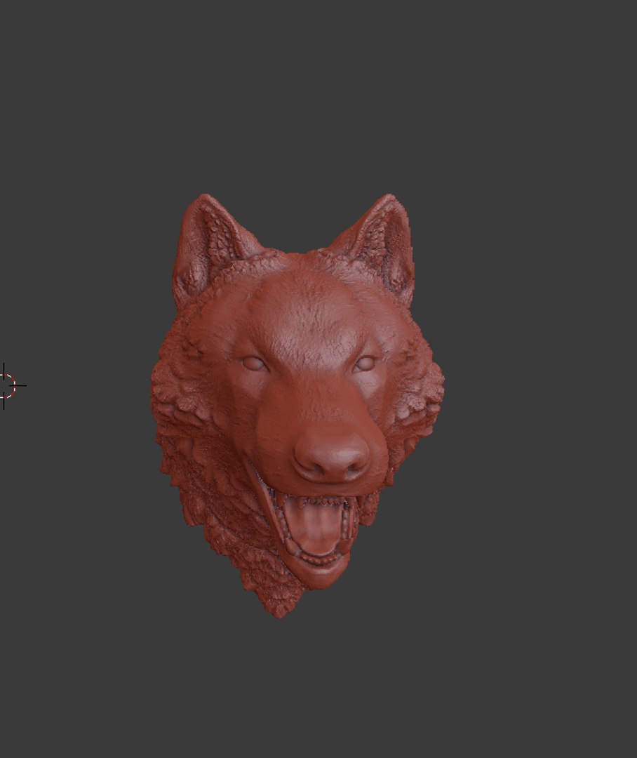 Wolf Head 3d Model