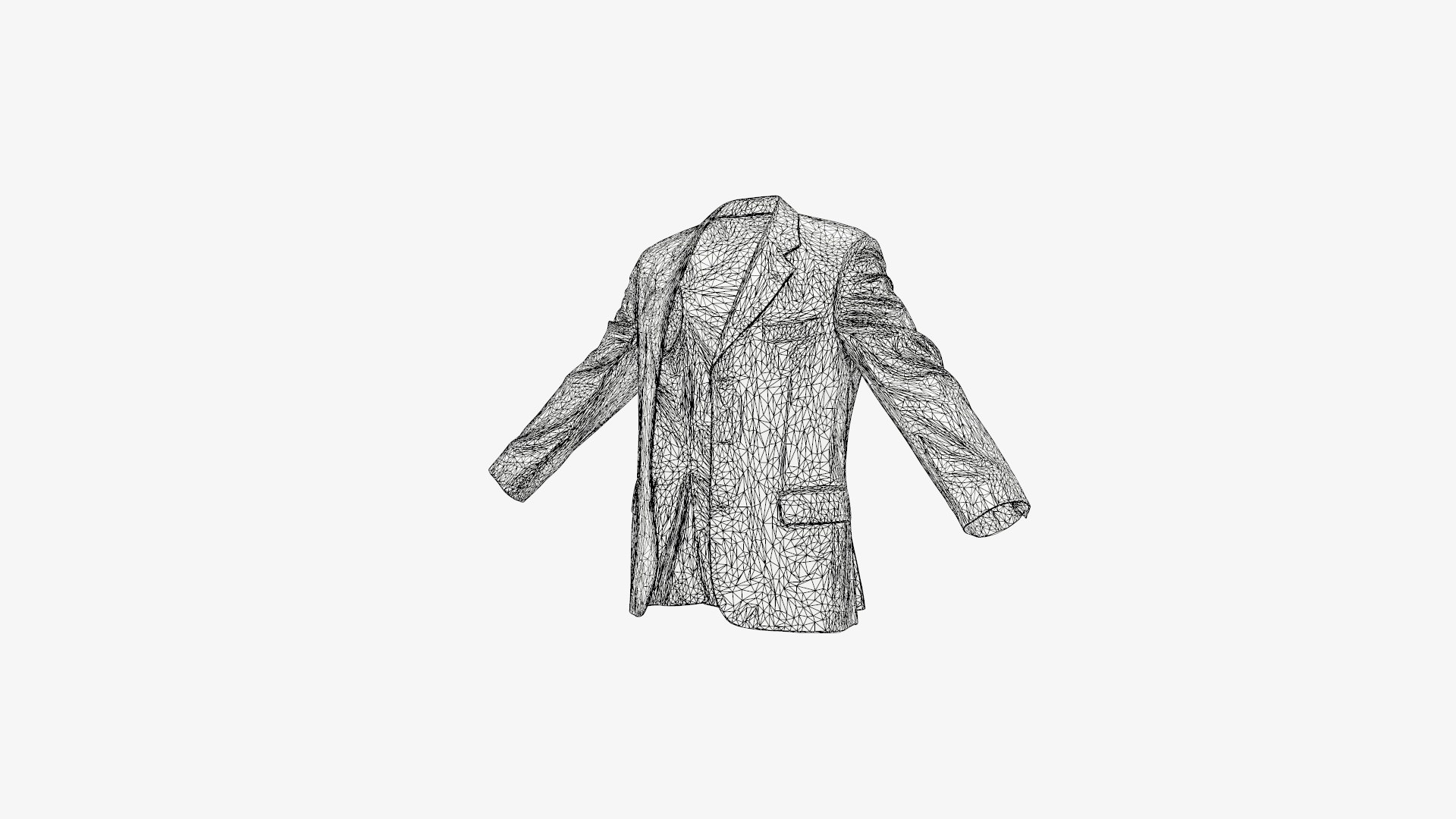 Suit B Vest Open 3D Model - TurboSquid 1851654