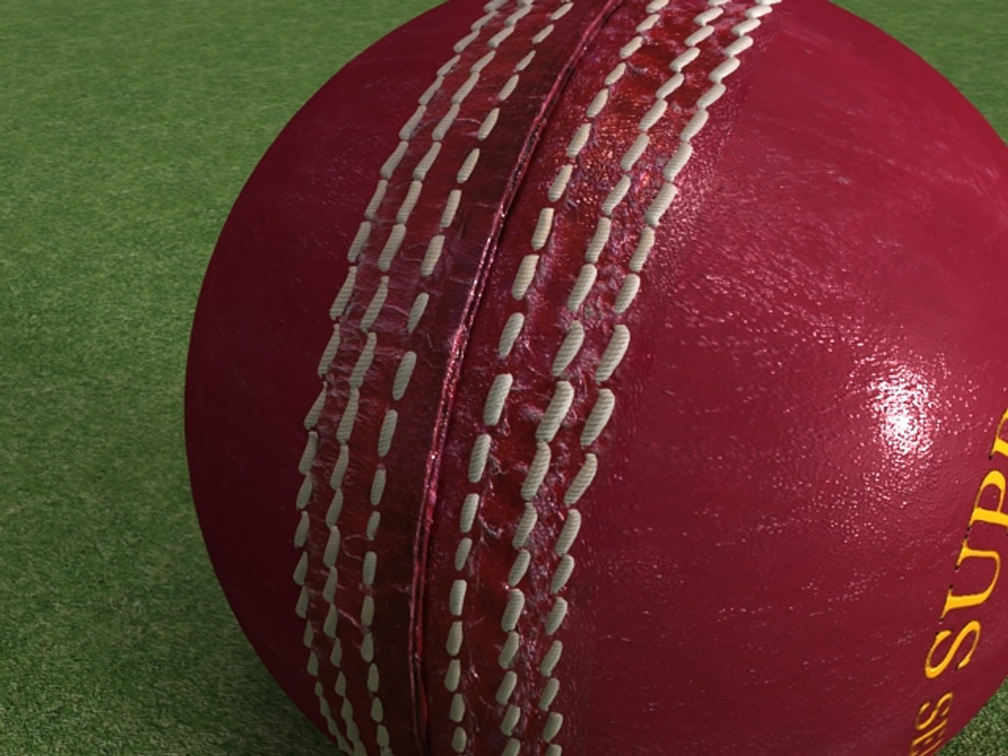 Cricket Leather Ball - 3d Model