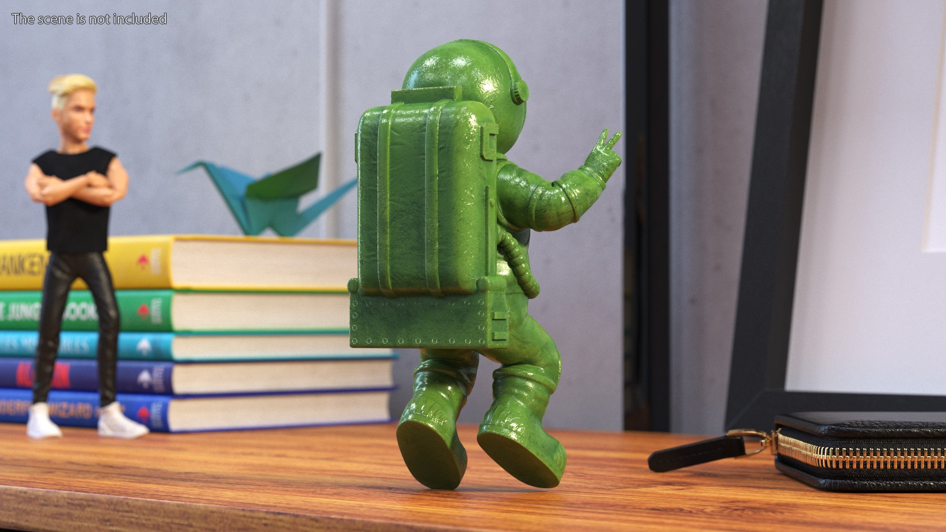 Astronaut Toy Character Green Victory Sign 3D model - TurboSquid 1907977