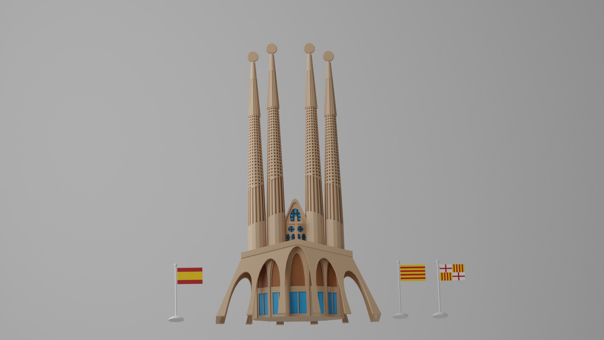 Sagrada Familia Facade Barcelona 3D Model - TurboSquid 1983556