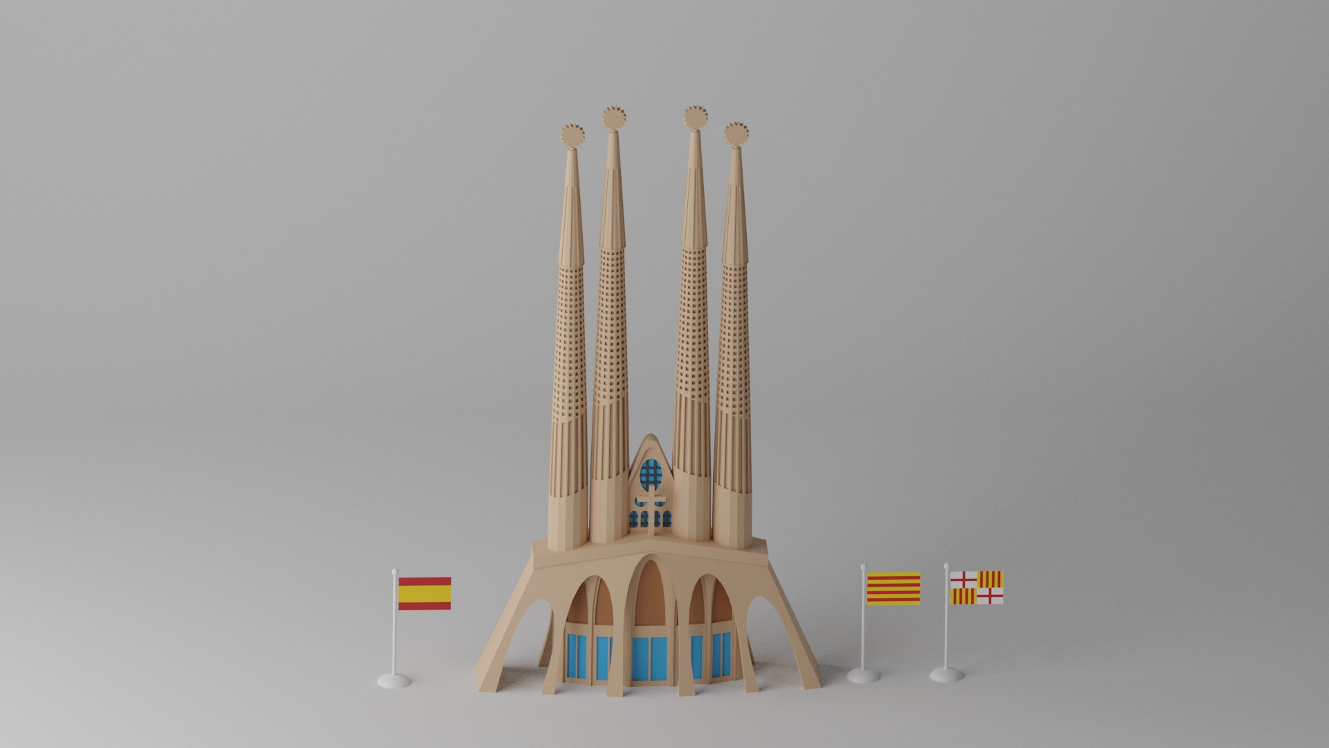 Sagrada Familia Facade Barcelona 3D Model - TurboSquid 1983556