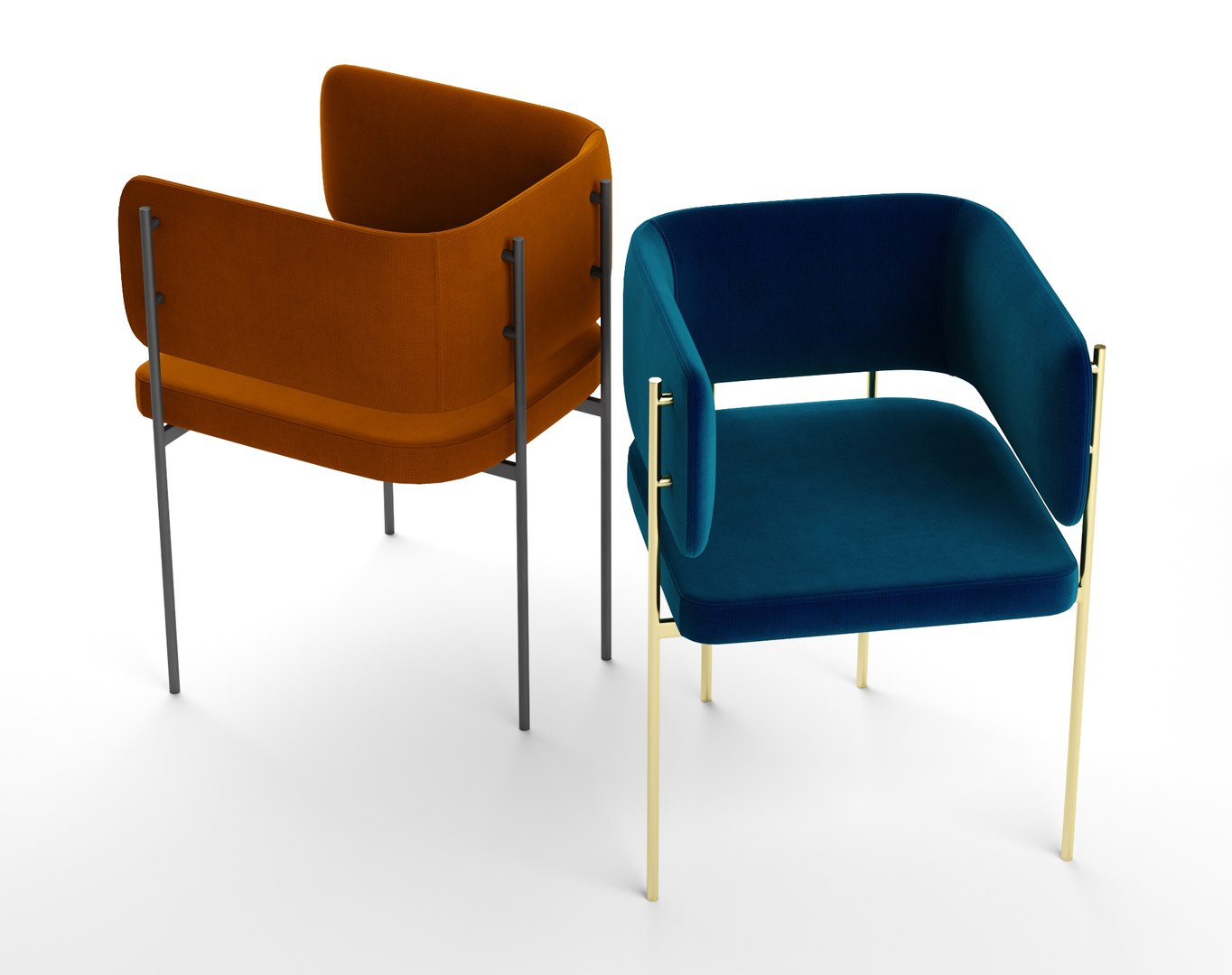 3D Crescent Armchair Derlot Editions - TurboSquid 1464317