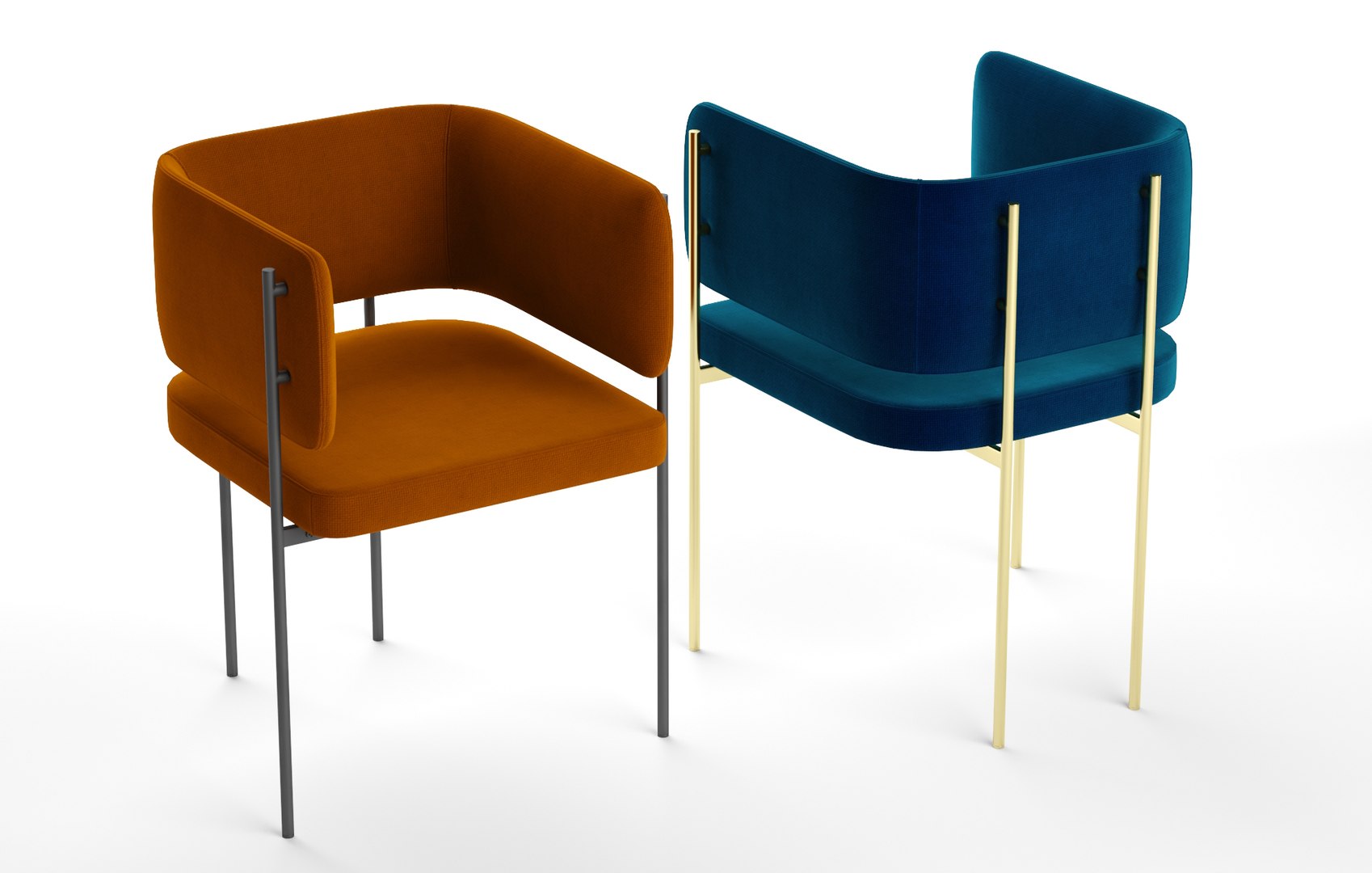 3D Crescent Armchair Derlot Editions - TurboSquid 1464317