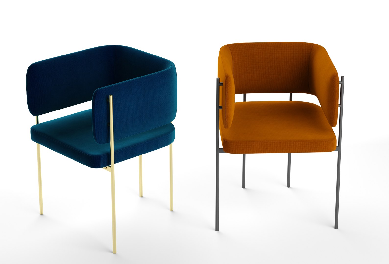 3D Crescent Armchair Derlot Editions - TurboSquid 1464317