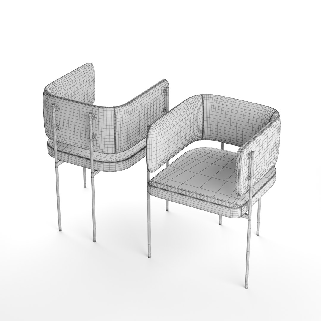 3D Crescent Armchair Derlot Editions - TurboSquid 1464317